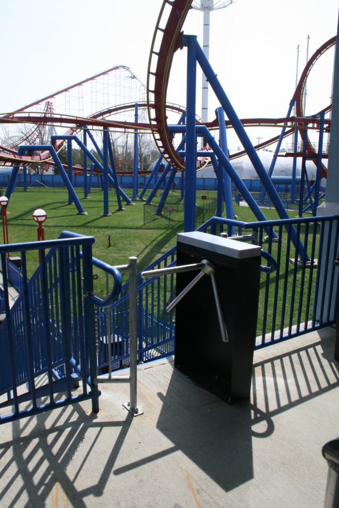 Turnstiles Amusement Park, Theme Park Access Control Security Turnstile
