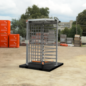 Portable Full Height Turnstile on Baseplate | Movable Turnstile Made in US